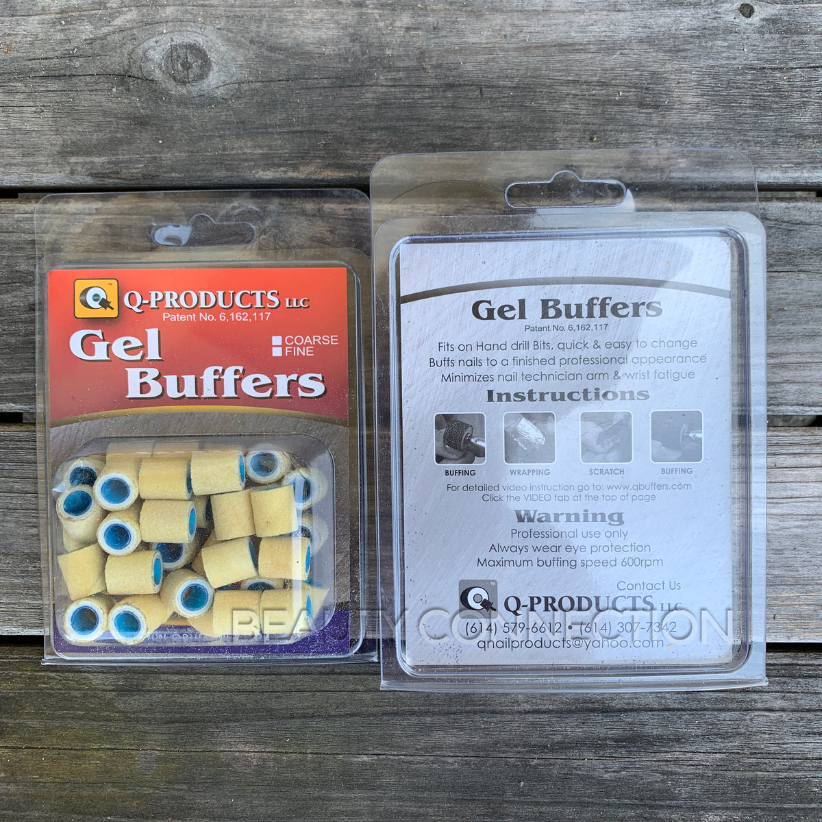 Q-Products Nail Drill Bits Gel Buffers - Yellow – Beauty Connection